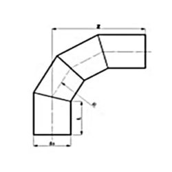 SEGMENT BEND 90° PE100+ - TECHNIMA